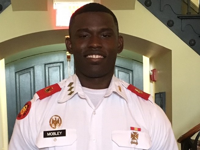 Jaylan Mobley is GMC's Regimental Commander for the 139th Corps of ...